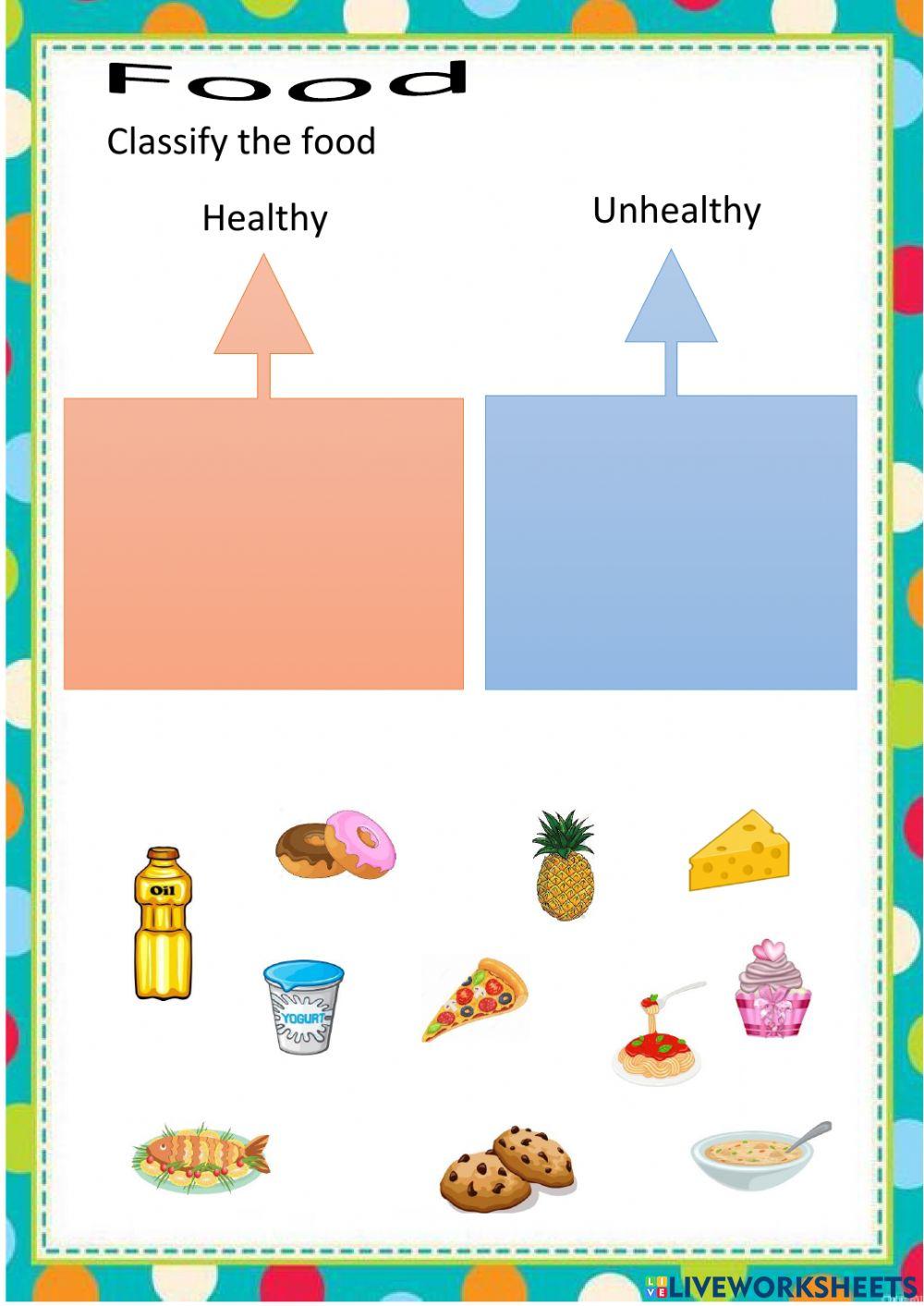 Food Kinder online exercise for | Live Worksheets