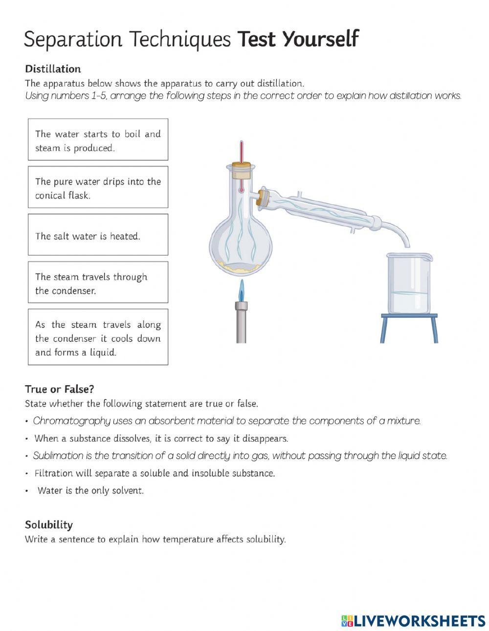 Mizpah Gumaya | Separating Techniques Test Yourself