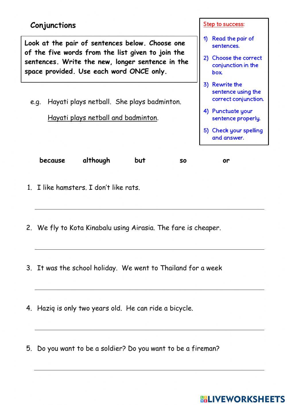 CONJUNCTION -4 - BECAUSE, ALTHOUGH, SO, BUT, OR 5191413