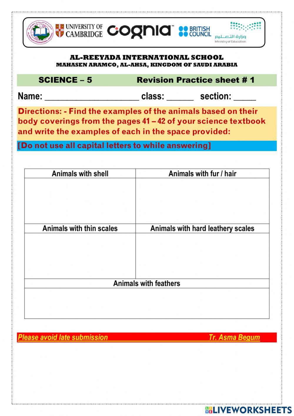 1585217 | Body coverings | Asma Begum | LiveWorksheets