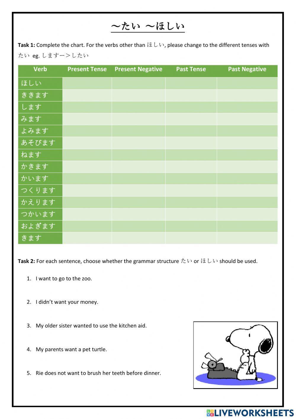 Tai and Hoshii … | Free Interactive Worksheets | 1585430