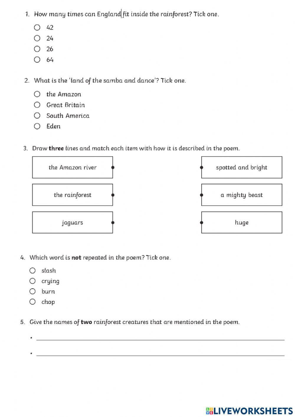 DIS English Term 1 Week 10 Lesson 3 and 4 worksheet | Live Worksheets