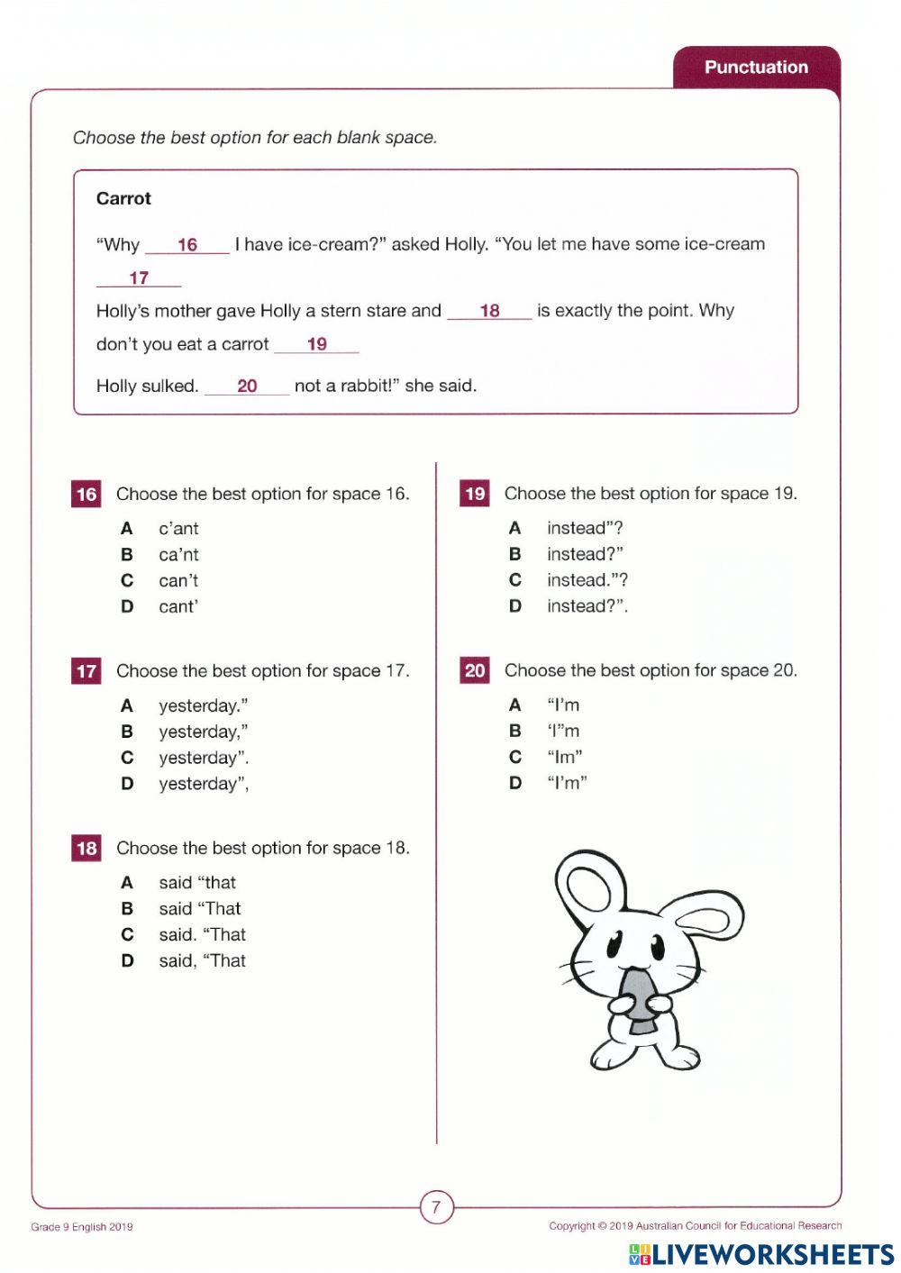 IBT.. Grade. 9… | Free Interactive Worksheets | 5225561