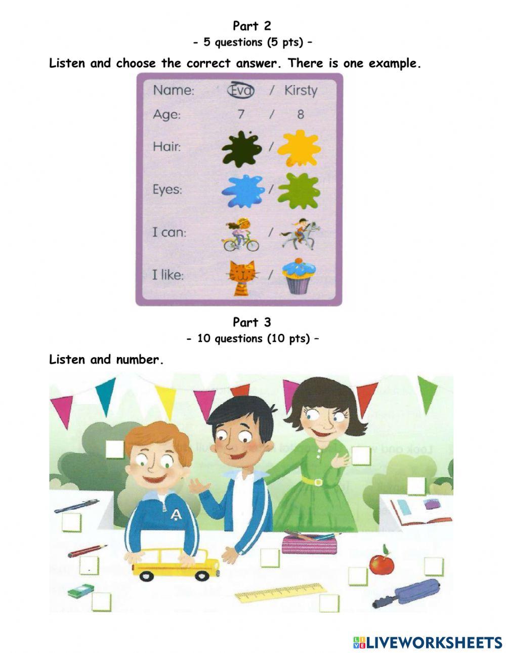 AS1 - LISTENING - MS KIM worksheet | Live Worksheets