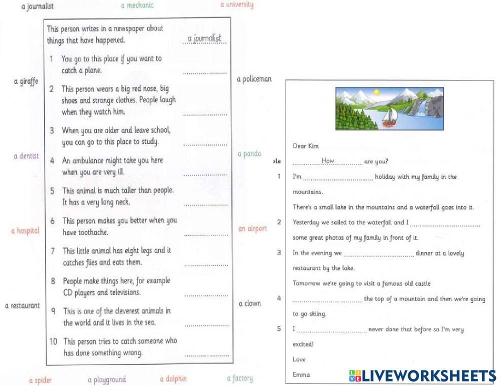 FLYERS 9 - R2 online exercise for | Live Worksheets