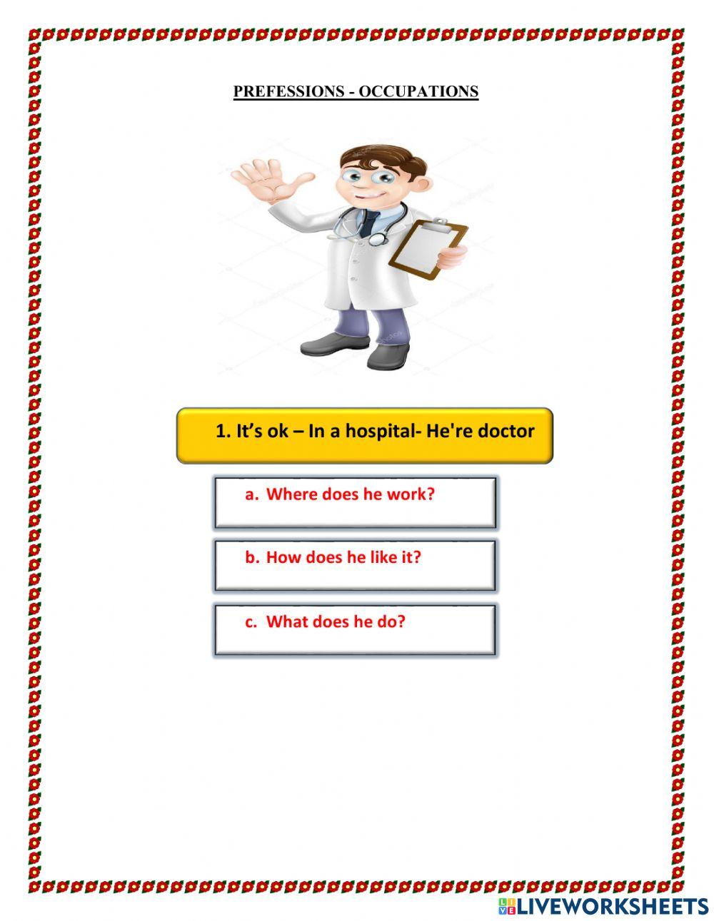 Jobs online exercise for BASIC | Live Worksheets