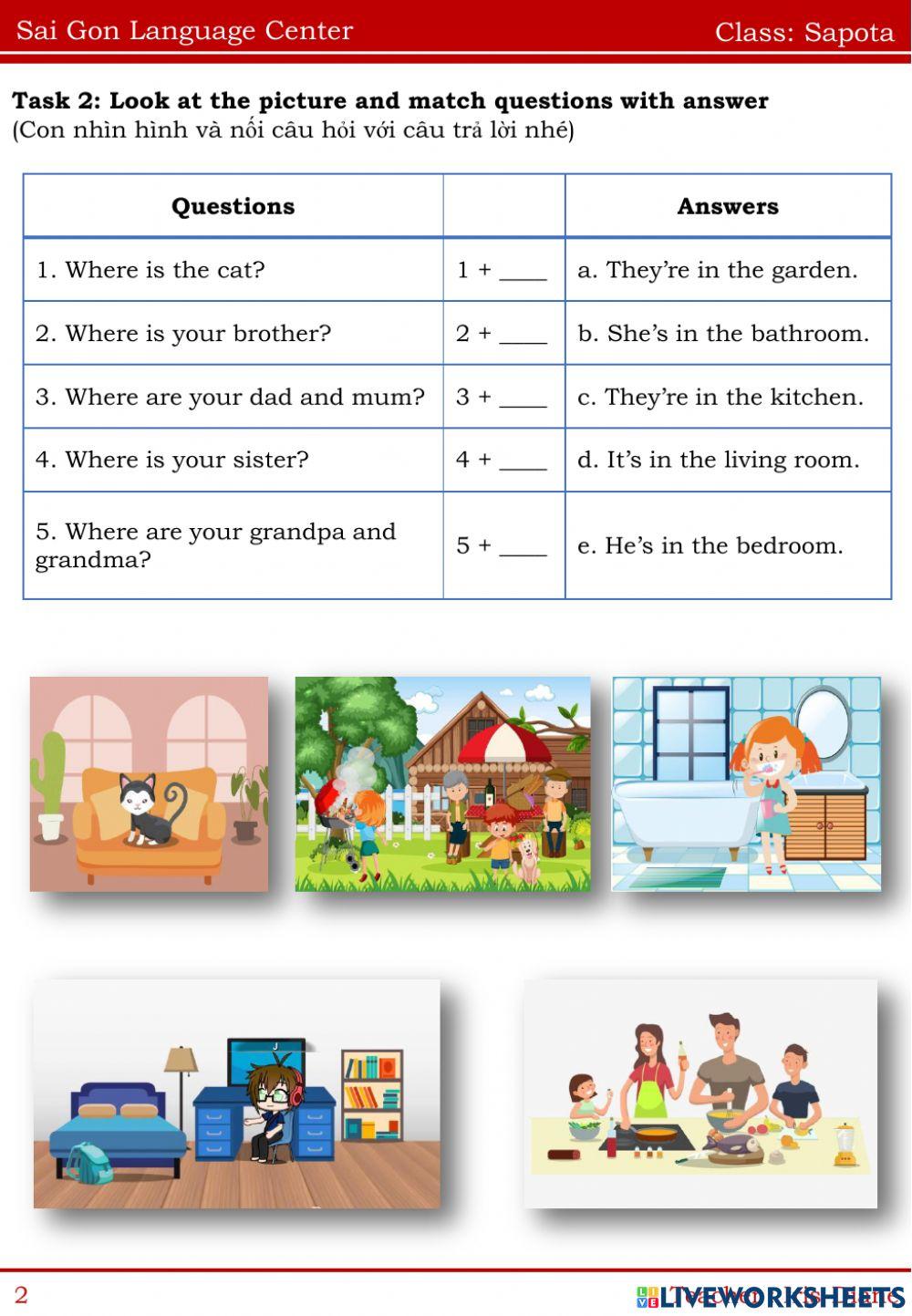 Homework-class Sapota (Oct 30th) worksheet | Live Worksheets