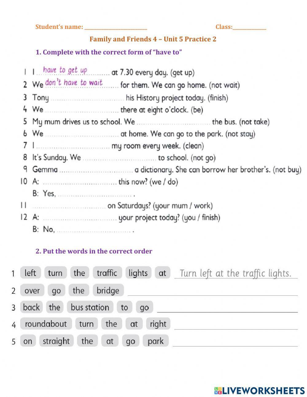 ngoctran270591 | FF4 Unit 5 Practice 2 1587521