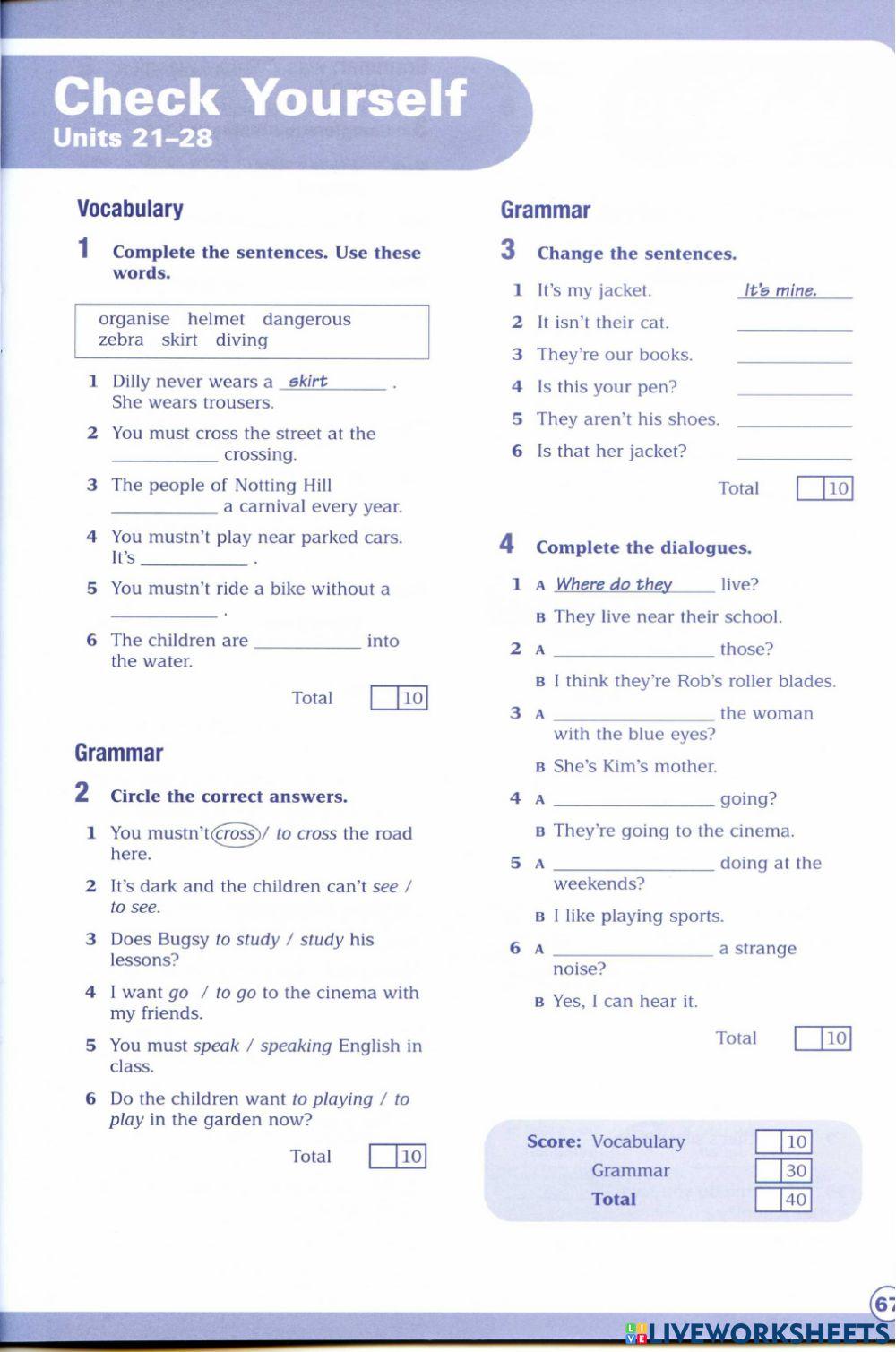 In touch worksheet | Live Worksheets