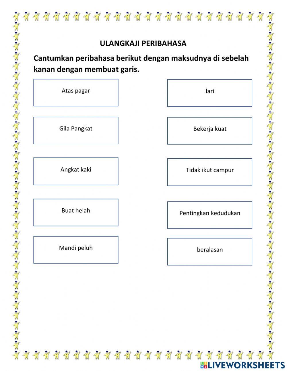 1588497 | Peribahasa | Mohammad Saidi | LiveWorksheets