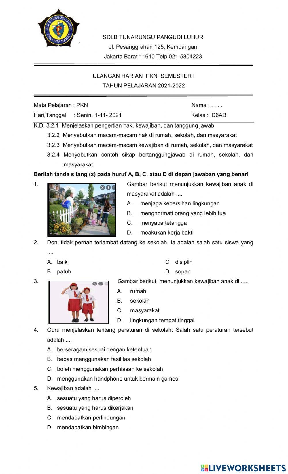 Uh pkn worksheet | Live Worksheets