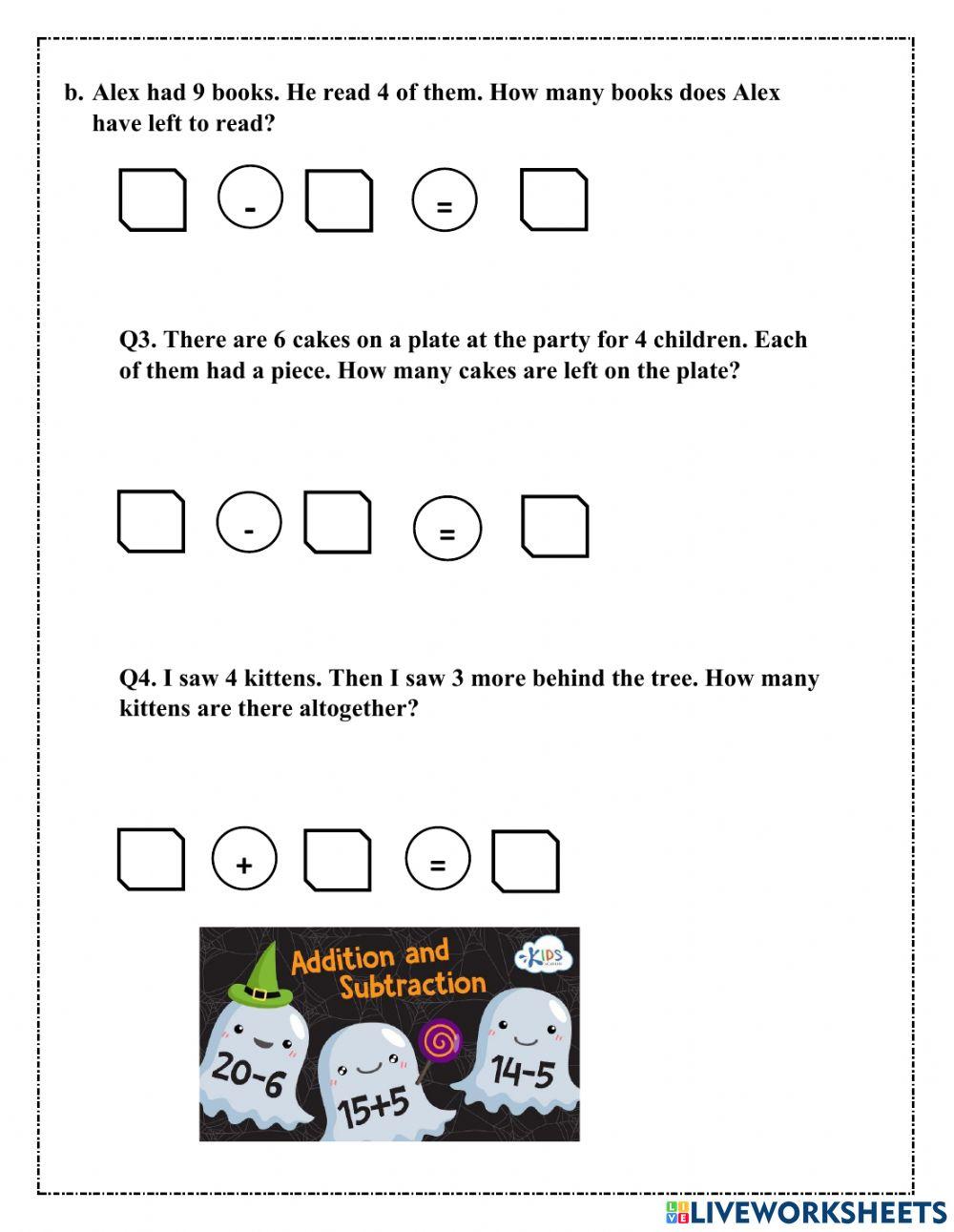 Homework online exercise for Grade 1 | Live Worksheets