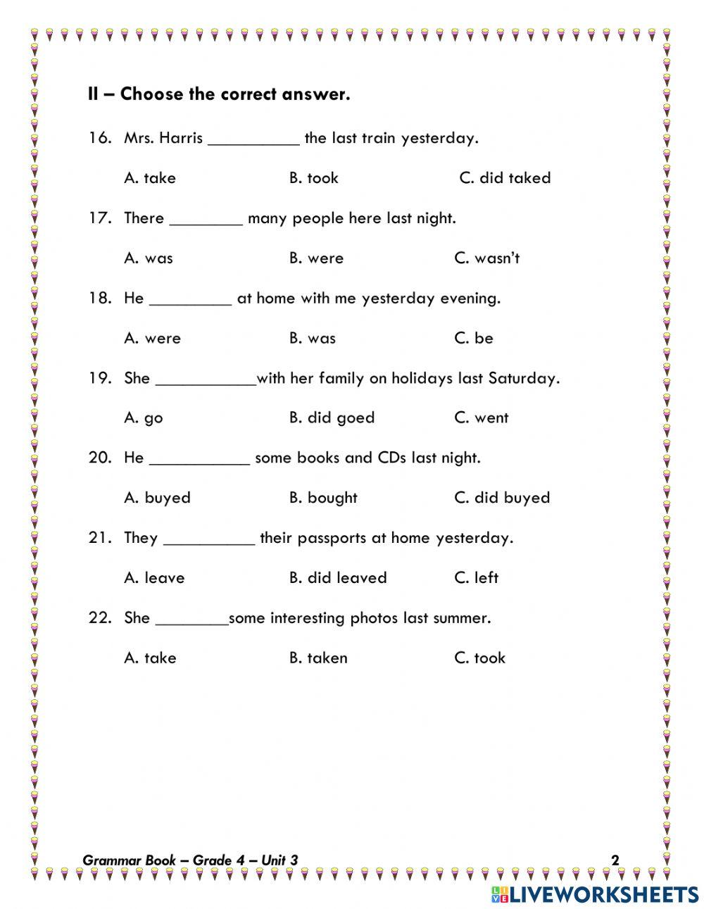 Grade4-Grammarbook-U3-GramPrac1 1589400 | Trần Thanh Hoa