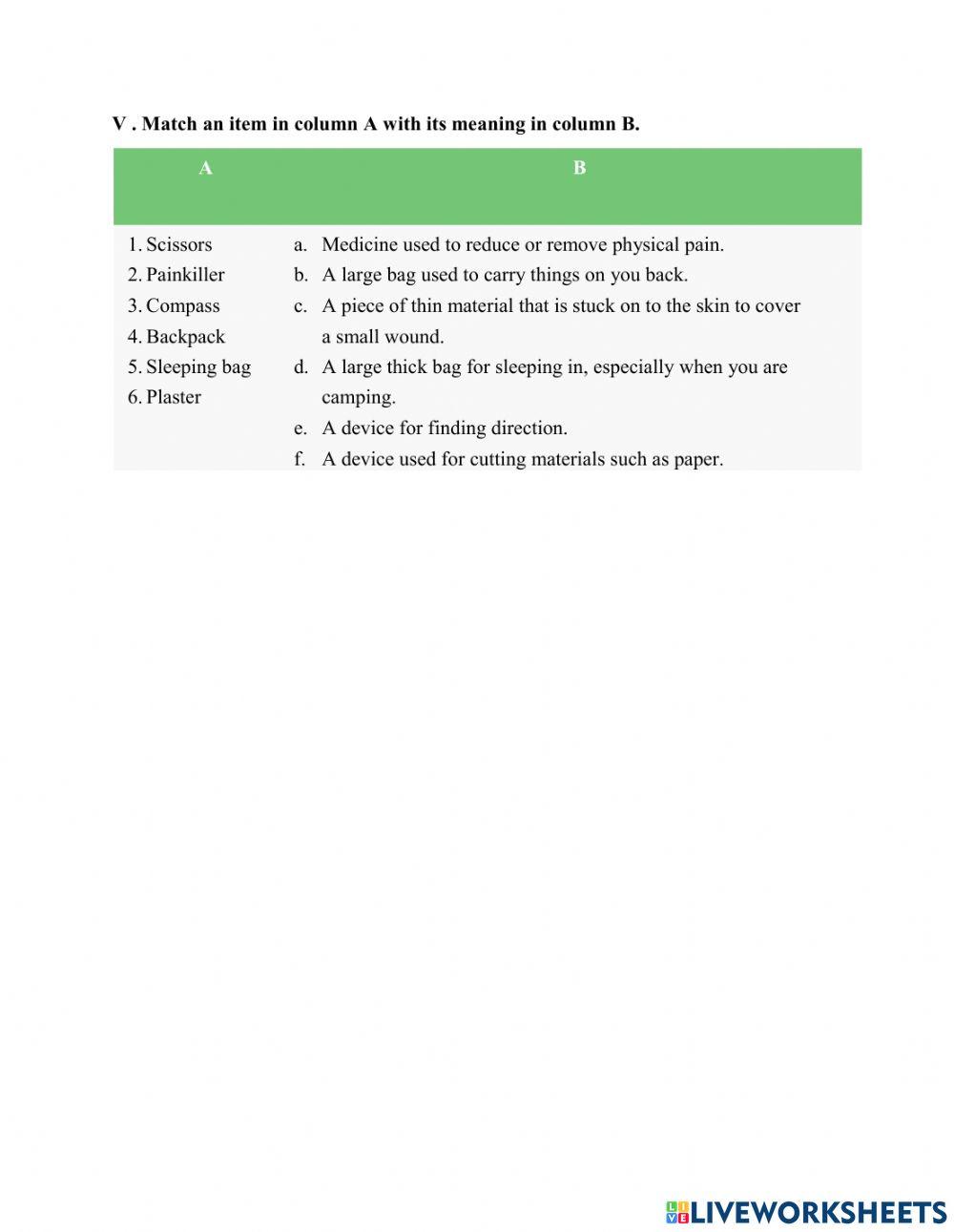 Grade 6 worksheet exercise | Live Worksheets