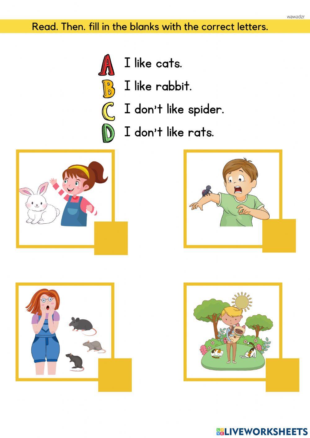 Pet show interactive activity for 3 | Live Worksheets