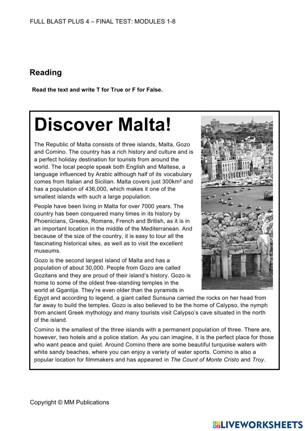 FULL BLAST 4: F… | Free Interactive Worksheets | 5191756