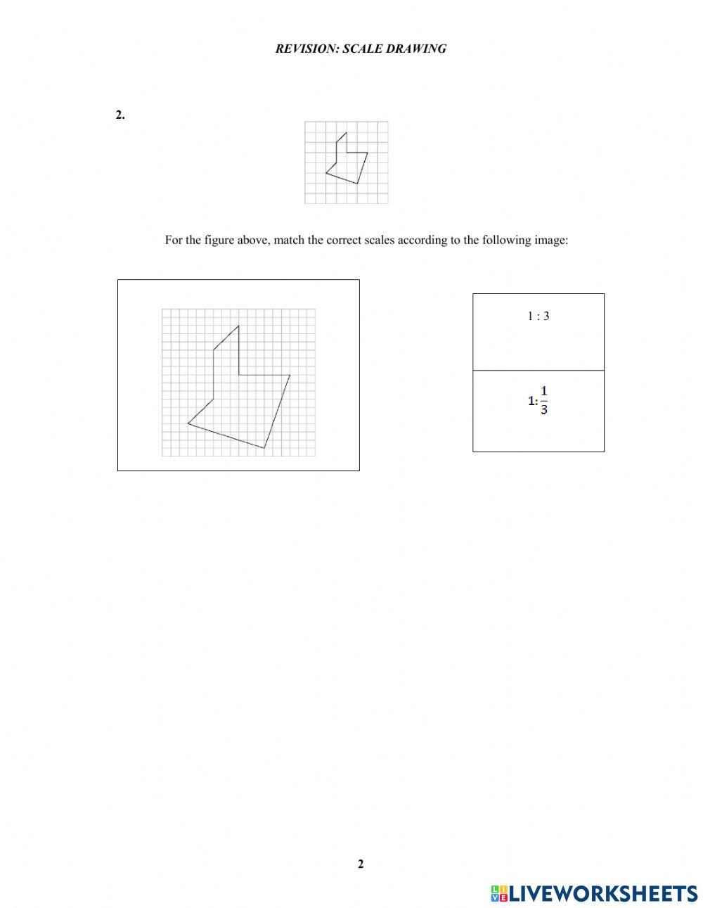 REVISION: SCALE DRAWINGS online exercise for | Live Worksheets
