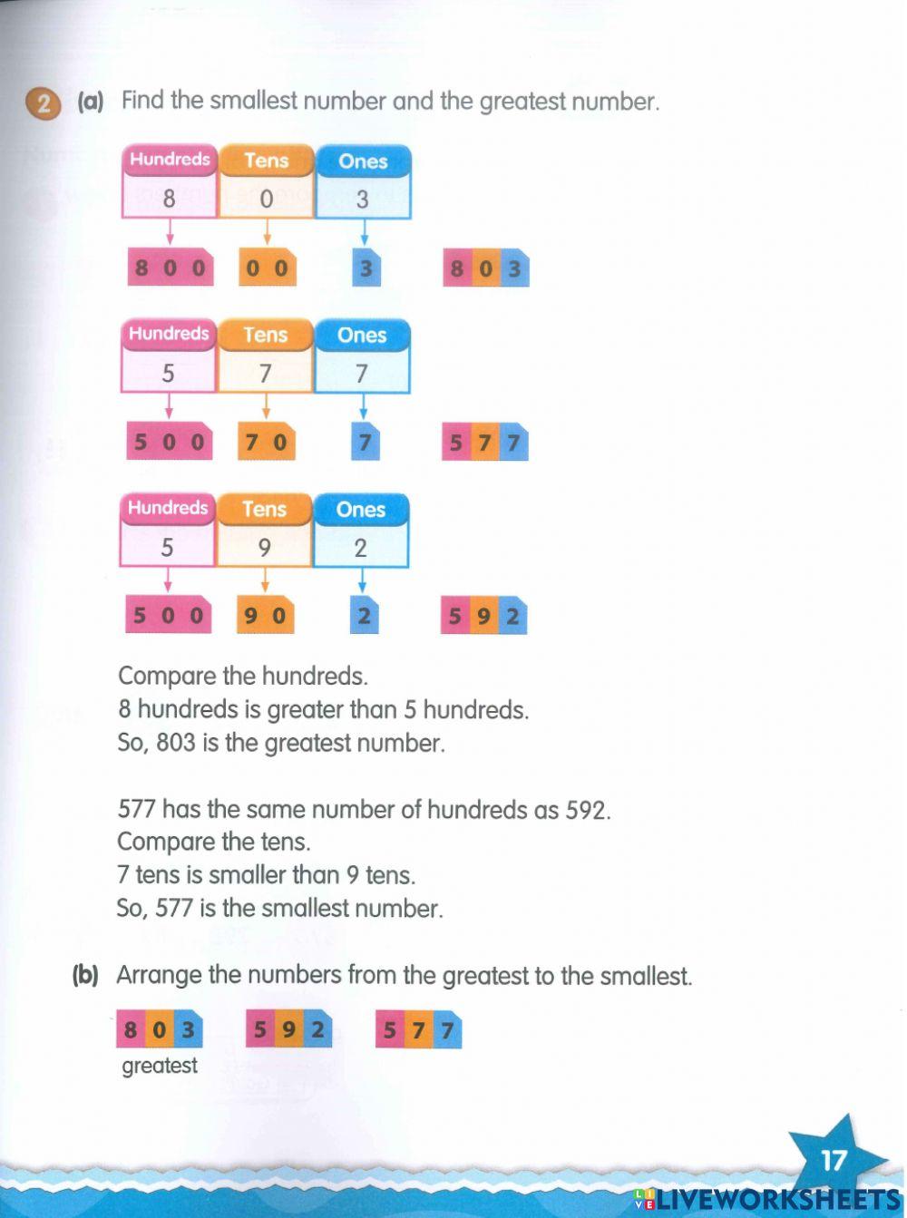 Math online exercise for 2 | Live Worksheets
