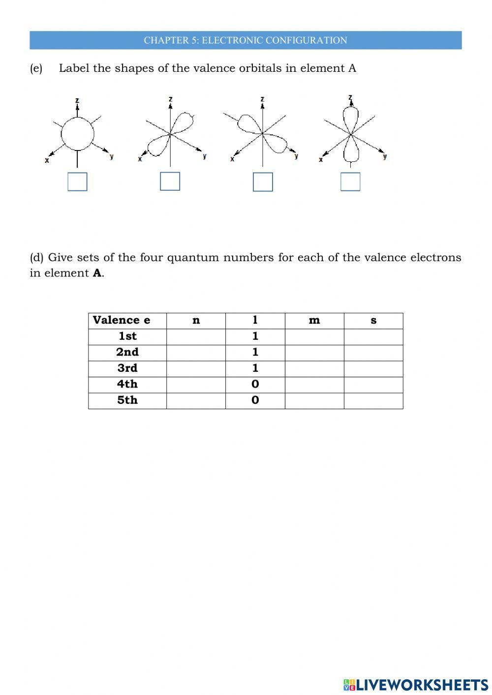 Question 12 Tutorial Chapter 5 worksheet | Live Worksheets