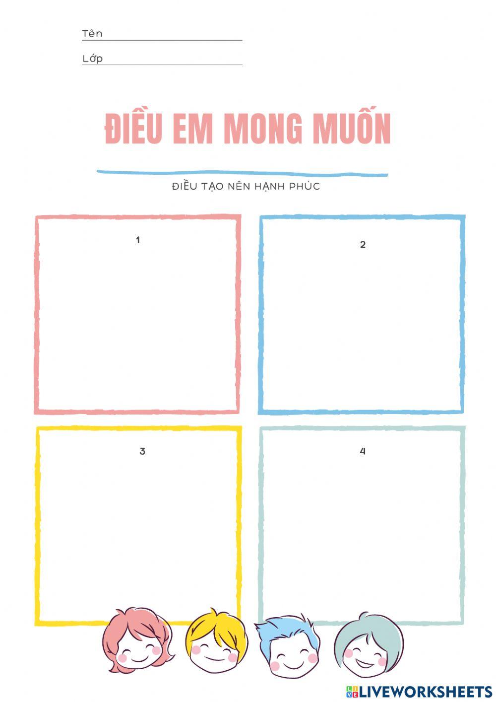 Điều em mong muốn worksheet | Live Worksheets