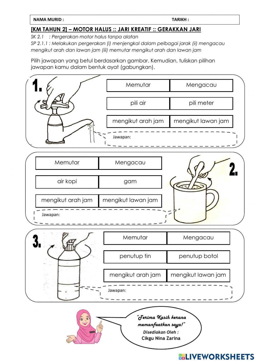 Memutar dan mengacau worksheet | Live Worksheets
