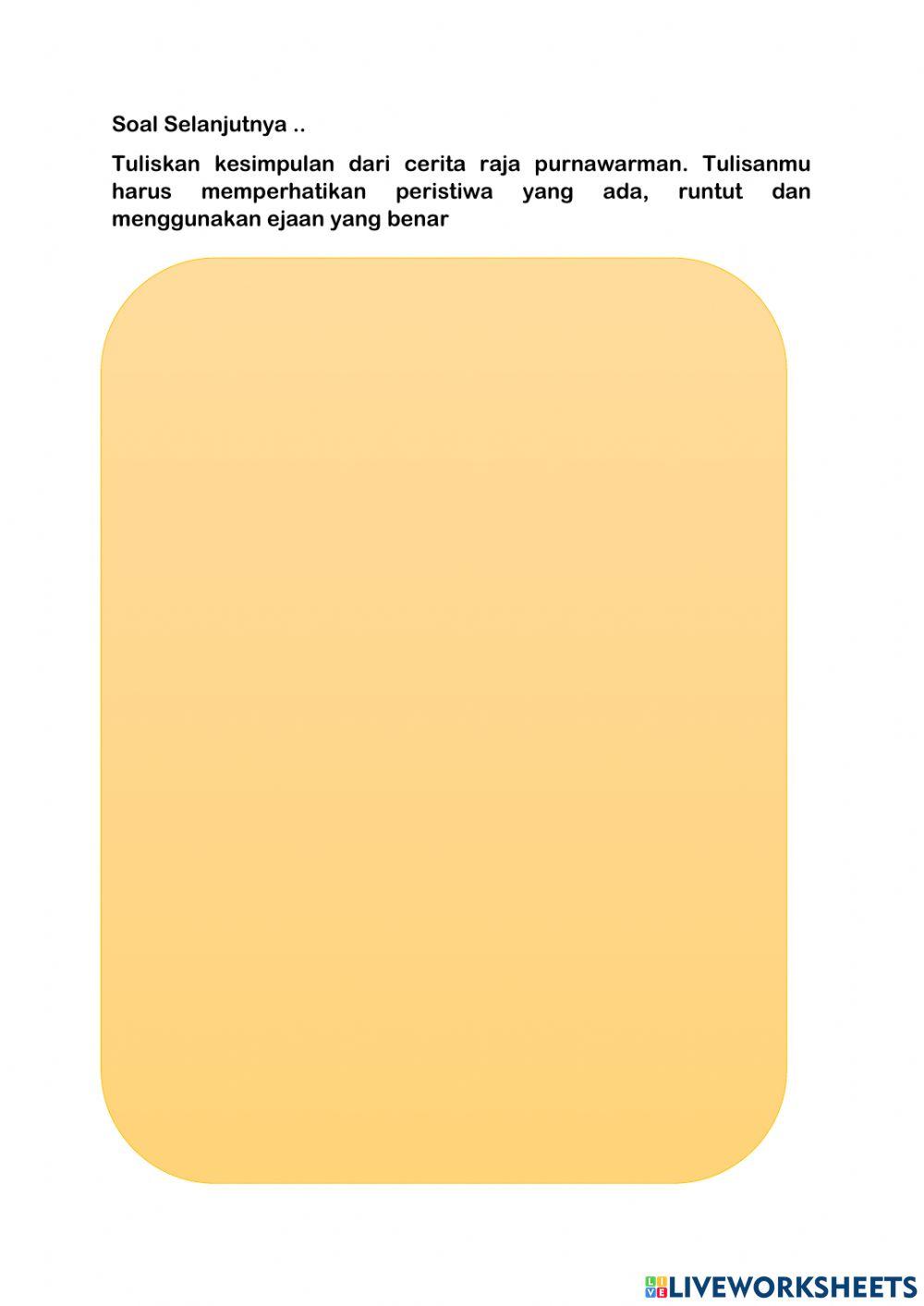 Lkpd 1 online exercise for Kelas 4 | Live Worksheets