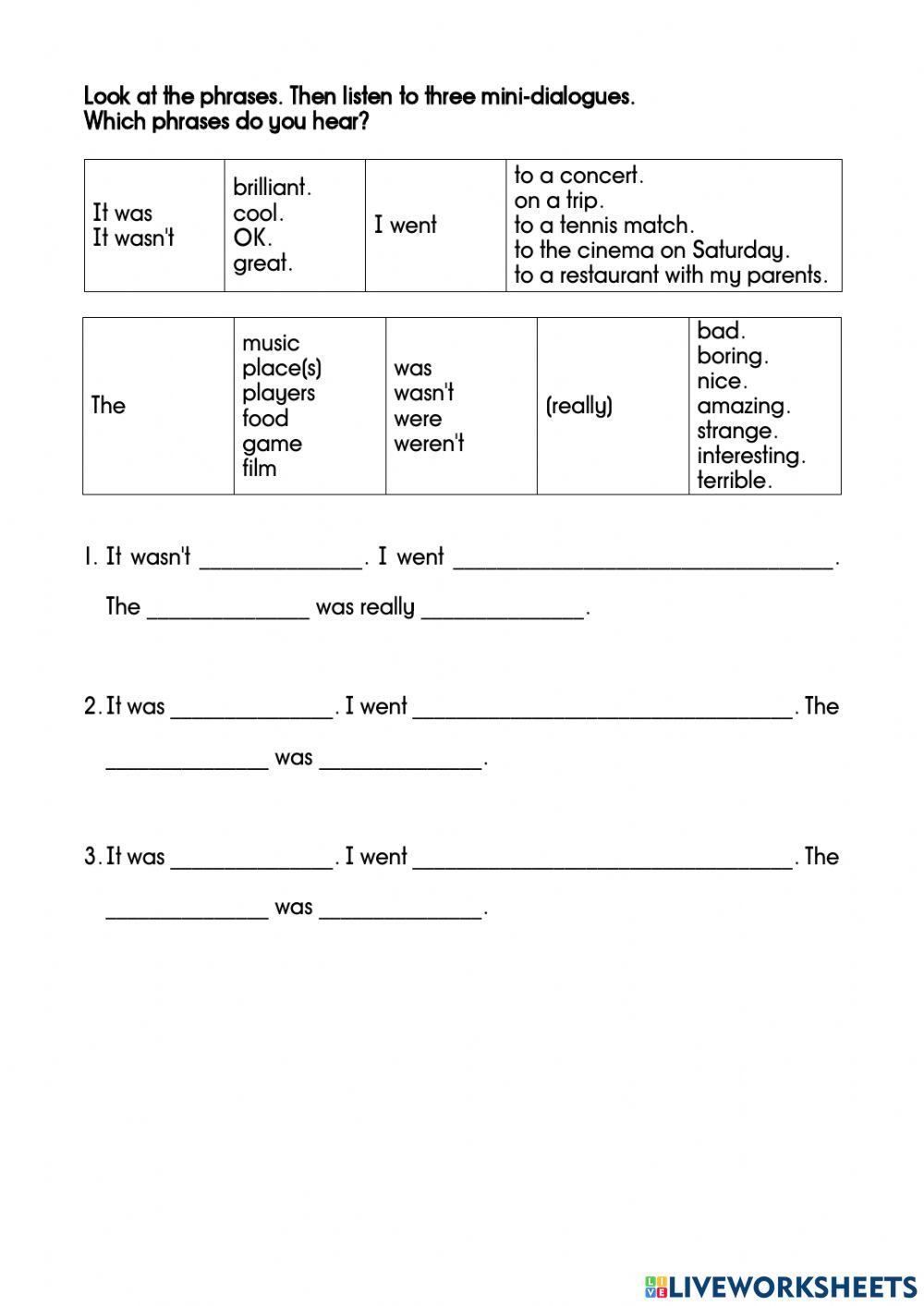 Talking about the weekend worksheet | Live Worksheets