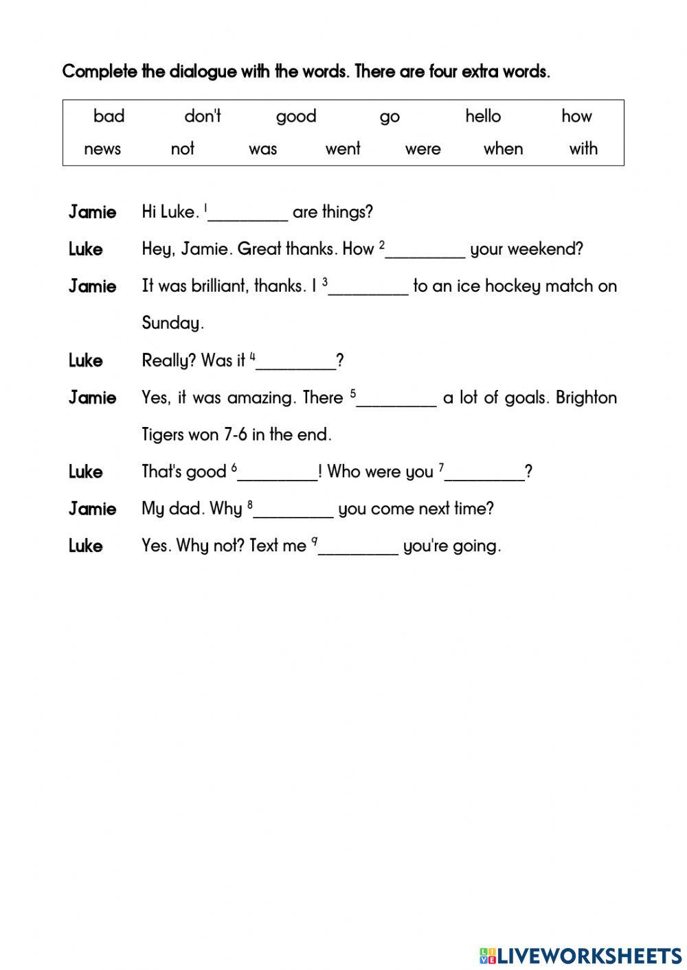 Talking about the weekend worksheet | Live Worksheets