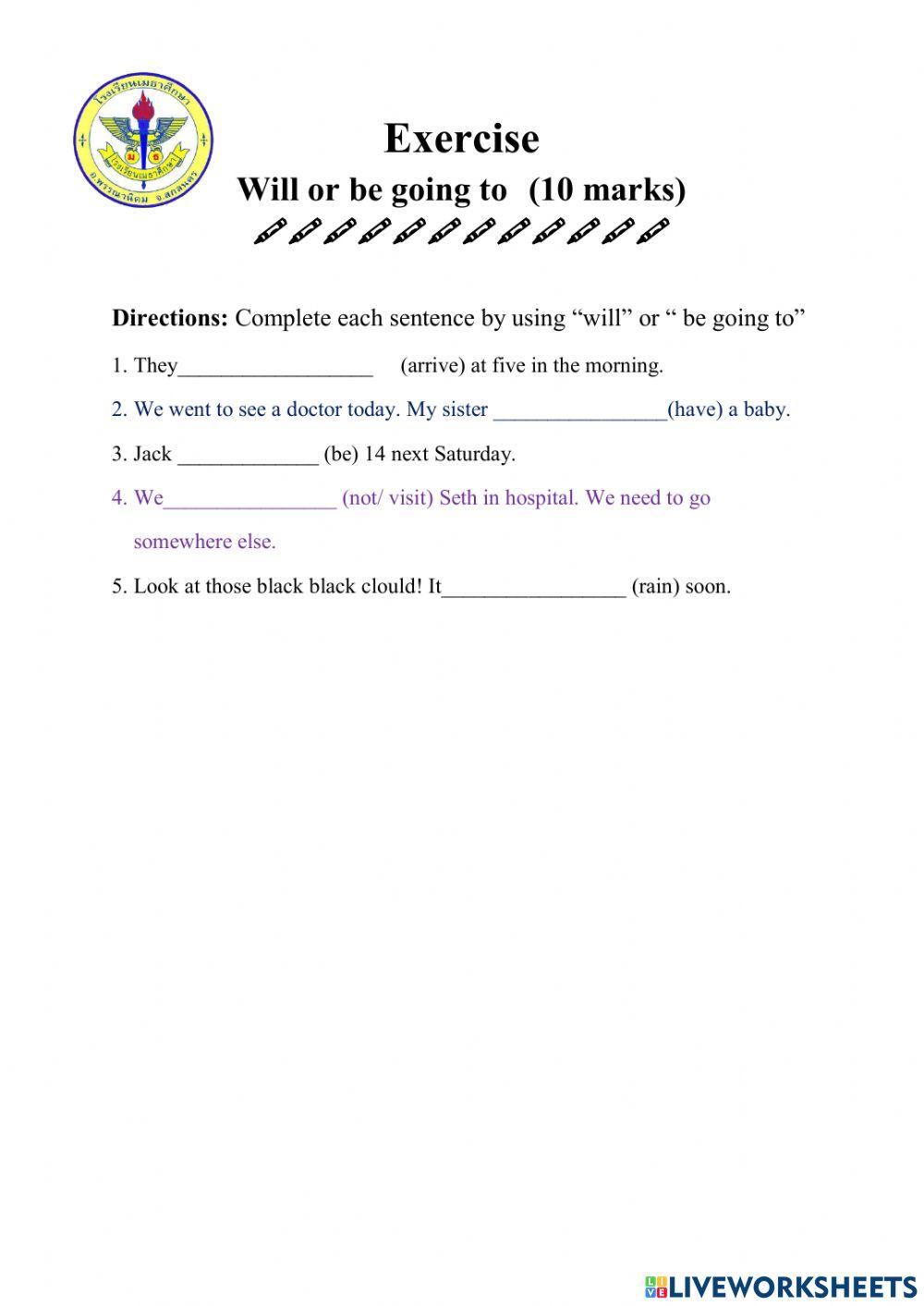English online exercise for Grade 6 | Live Worksheets