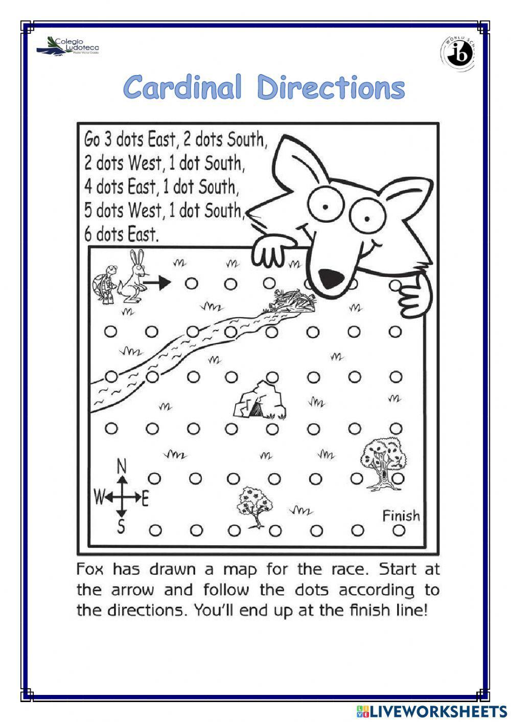intermediate directions worksheet