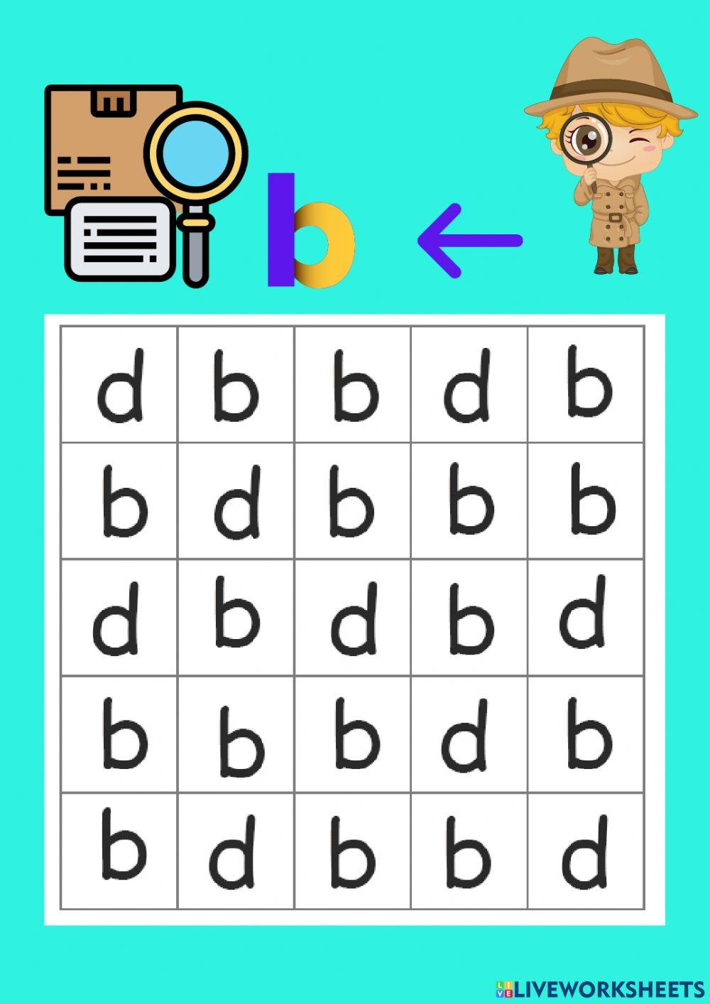 Letra b online exercise for kinder | Live Worksheets