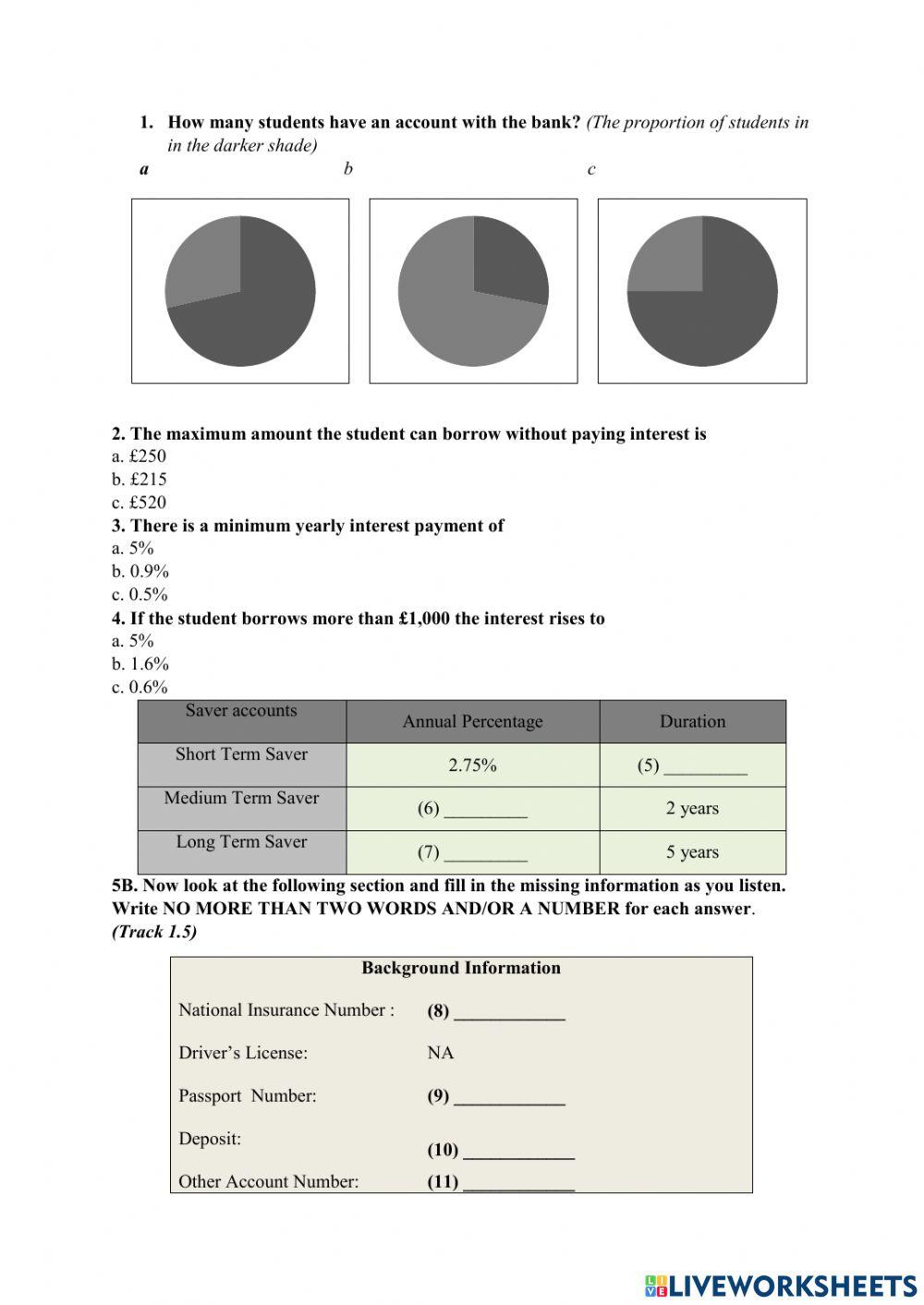 Unit 1 - Mindset for IELTS Level 1 (page 13-16) worksheet | Live Worksheets