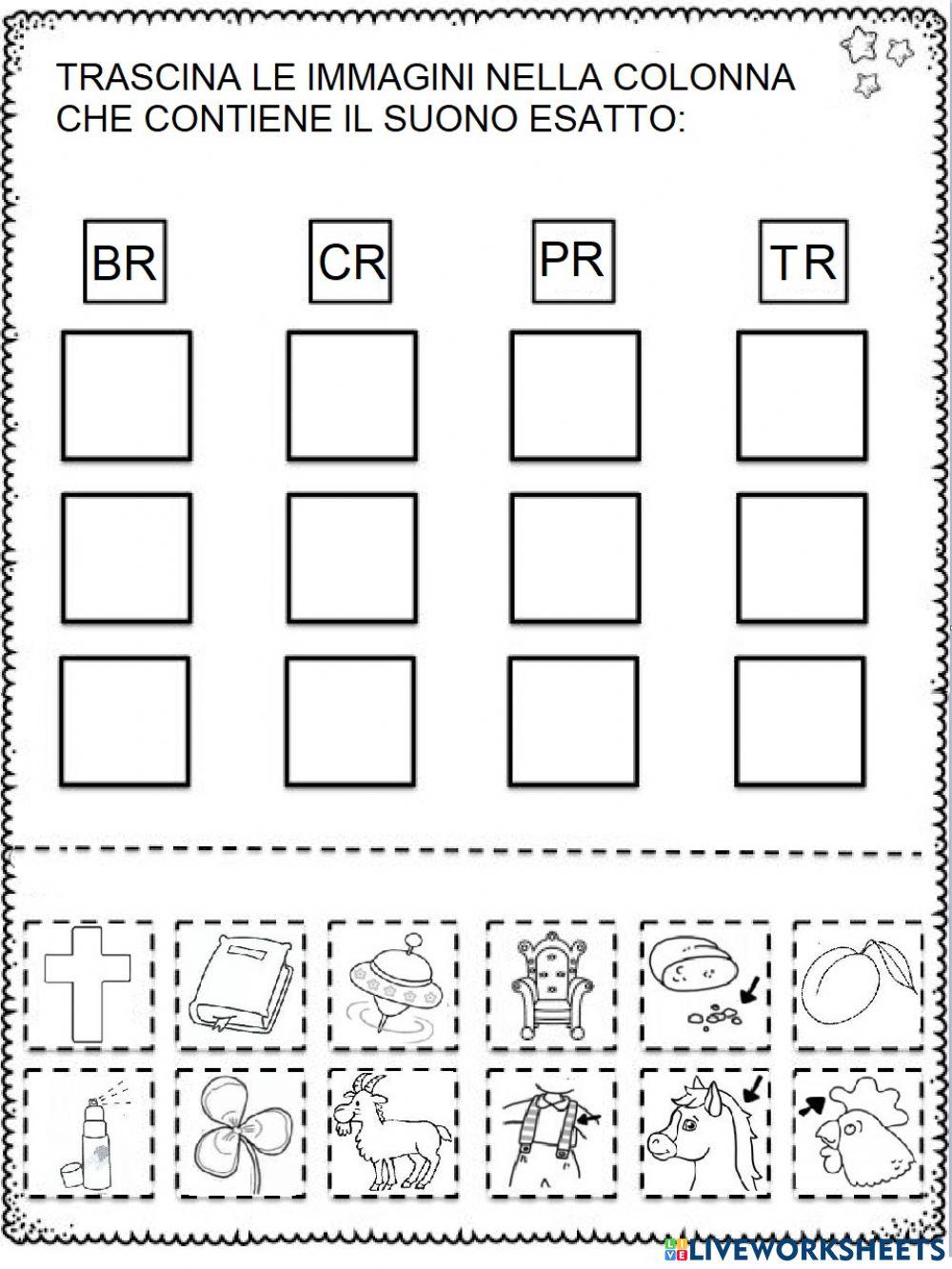 Suoni difficili online worksheet for Prima | Live Worksheets