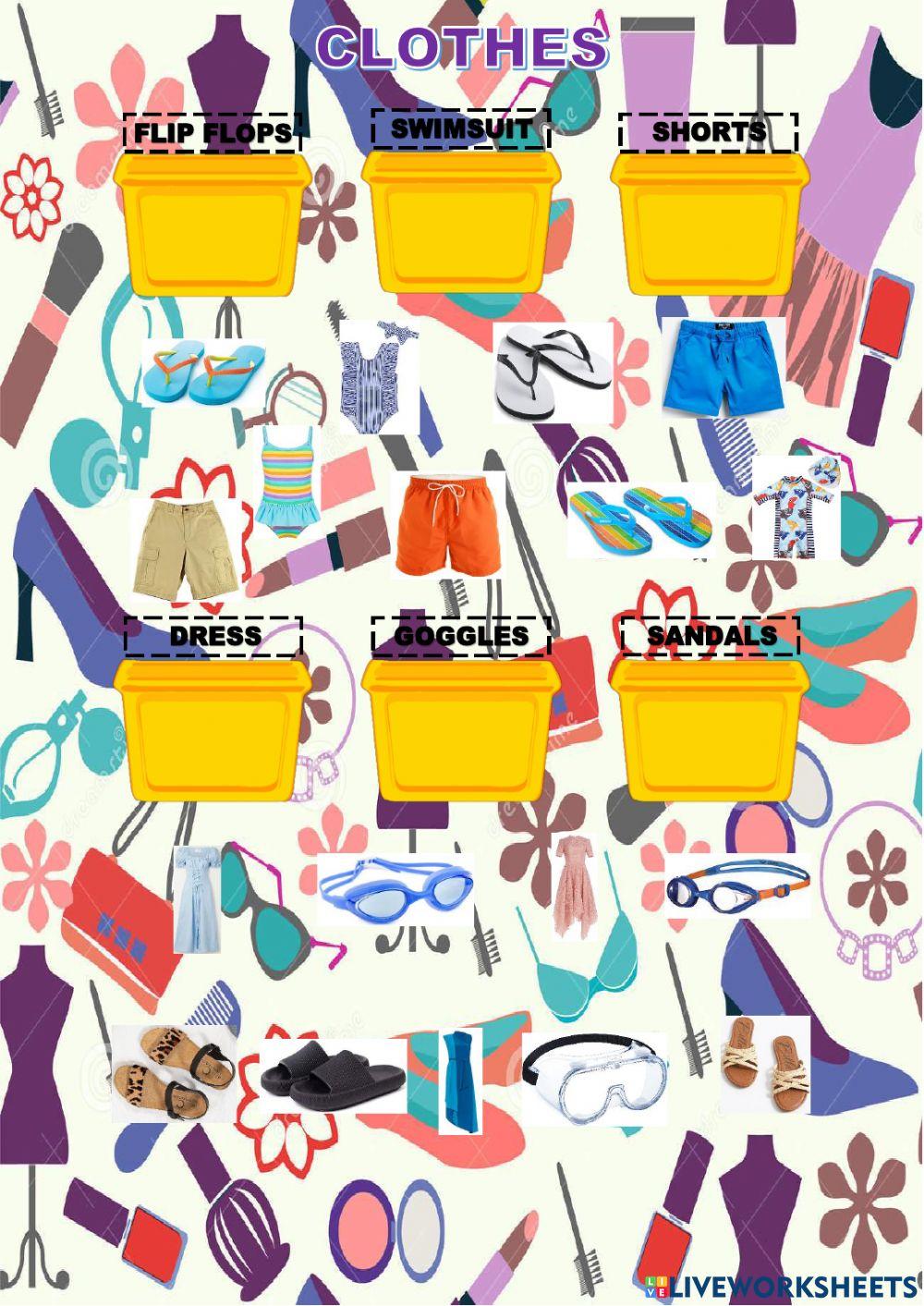 Clothes | Free Interactive Worksheets | 1483711