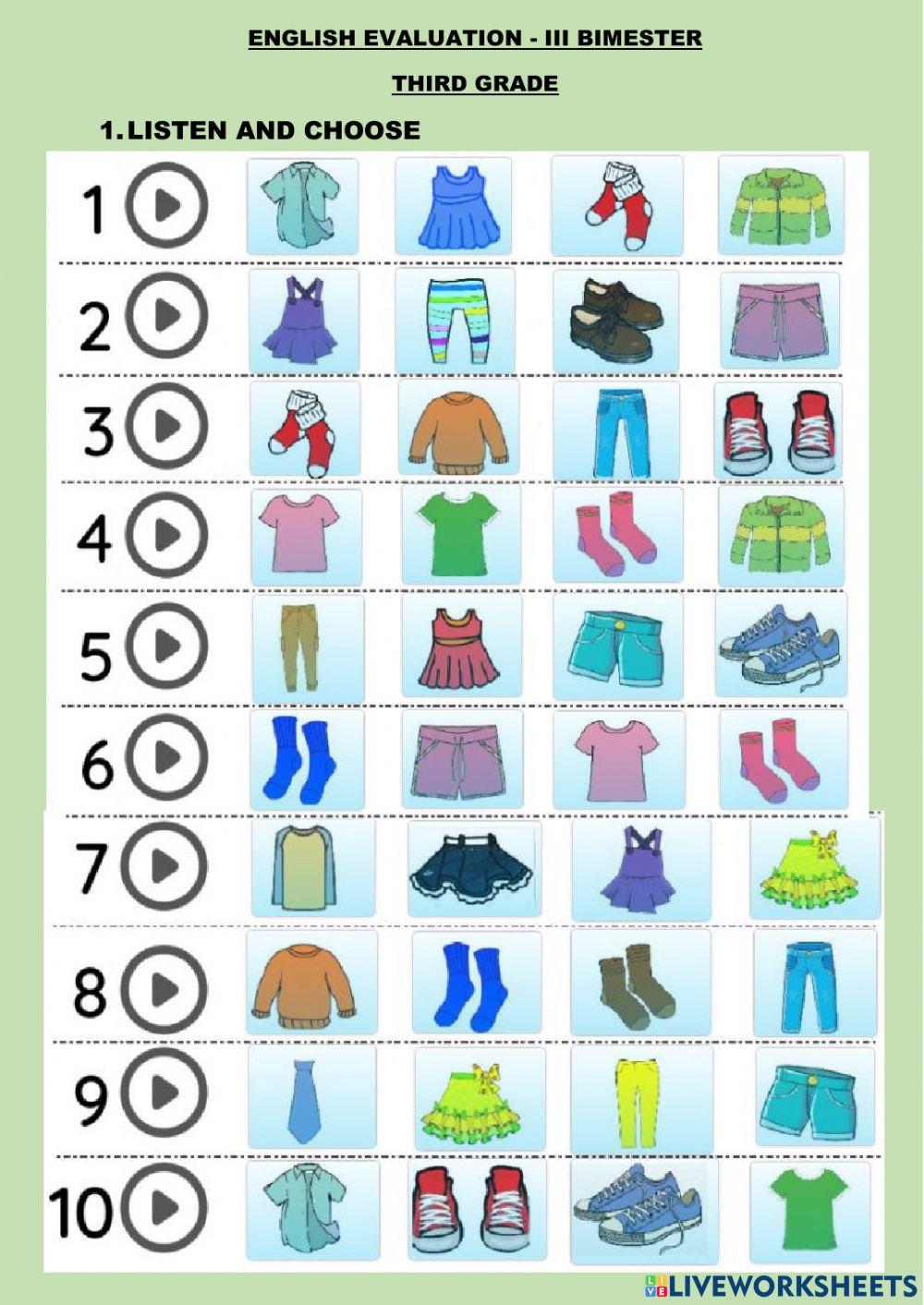 ENGLISH EVALUAT… | Free Interactive Worksheets | 3429527