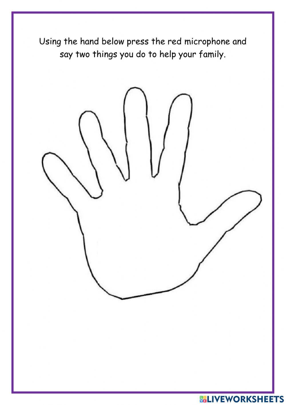 Family Role Hand online exercise for | Live Worksheets