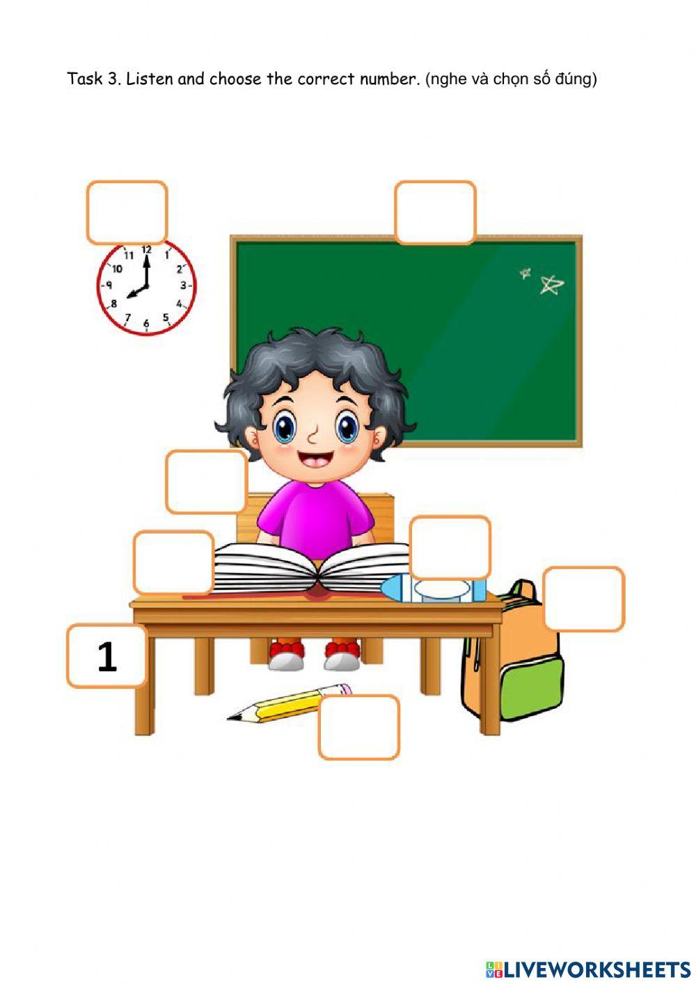 School things 2 | Live Worksheets