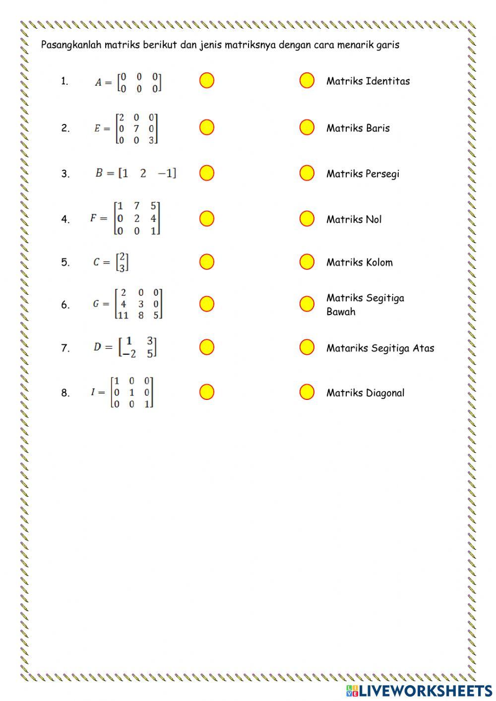 Latihan 1 Matriks 0536 | matematikaspp | Live