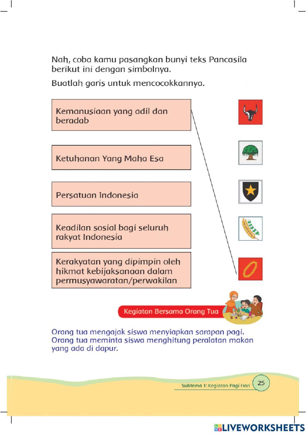 Tema 3 subtema 1 pembelajaran 3 halaman 25 worksheet | Live Worksheets