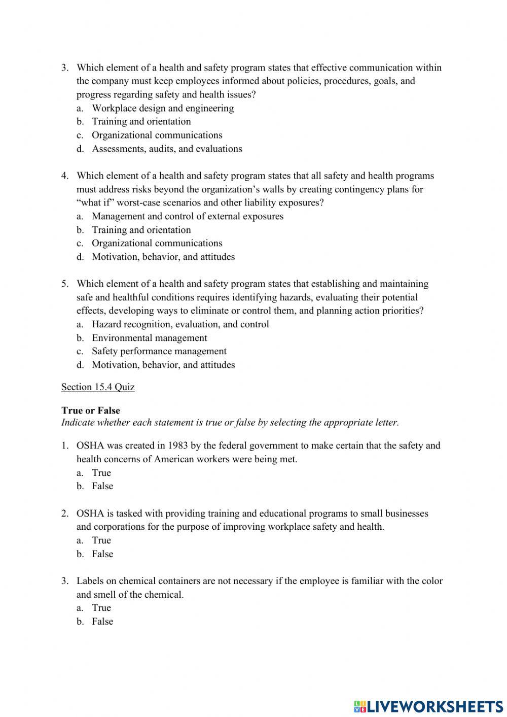 Office Safety Quiz With Answers at Joseph Auricht blog Office Safety Quiz With Answers at Joseph Auricht blog