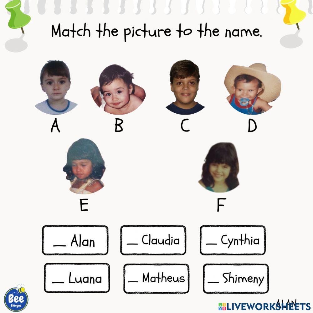 Who am I? (Alan) worksheet | Live Worksheets