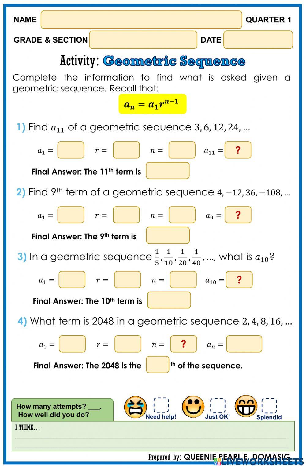 Geometric Sequence