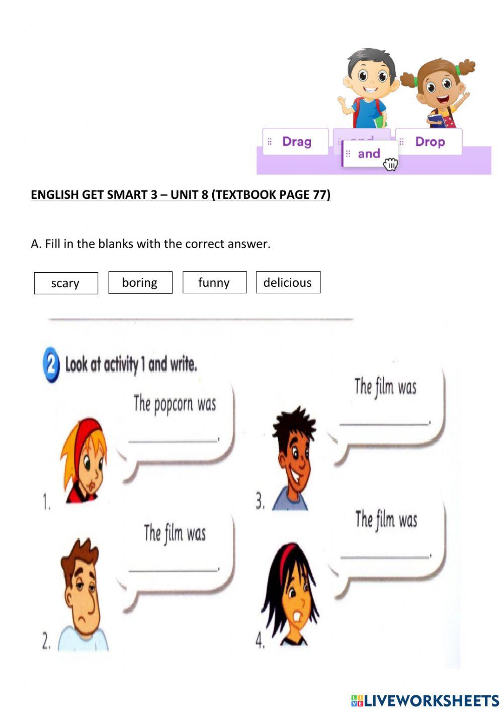 Get smart page 77 textbook worksheet | Live Worksheets