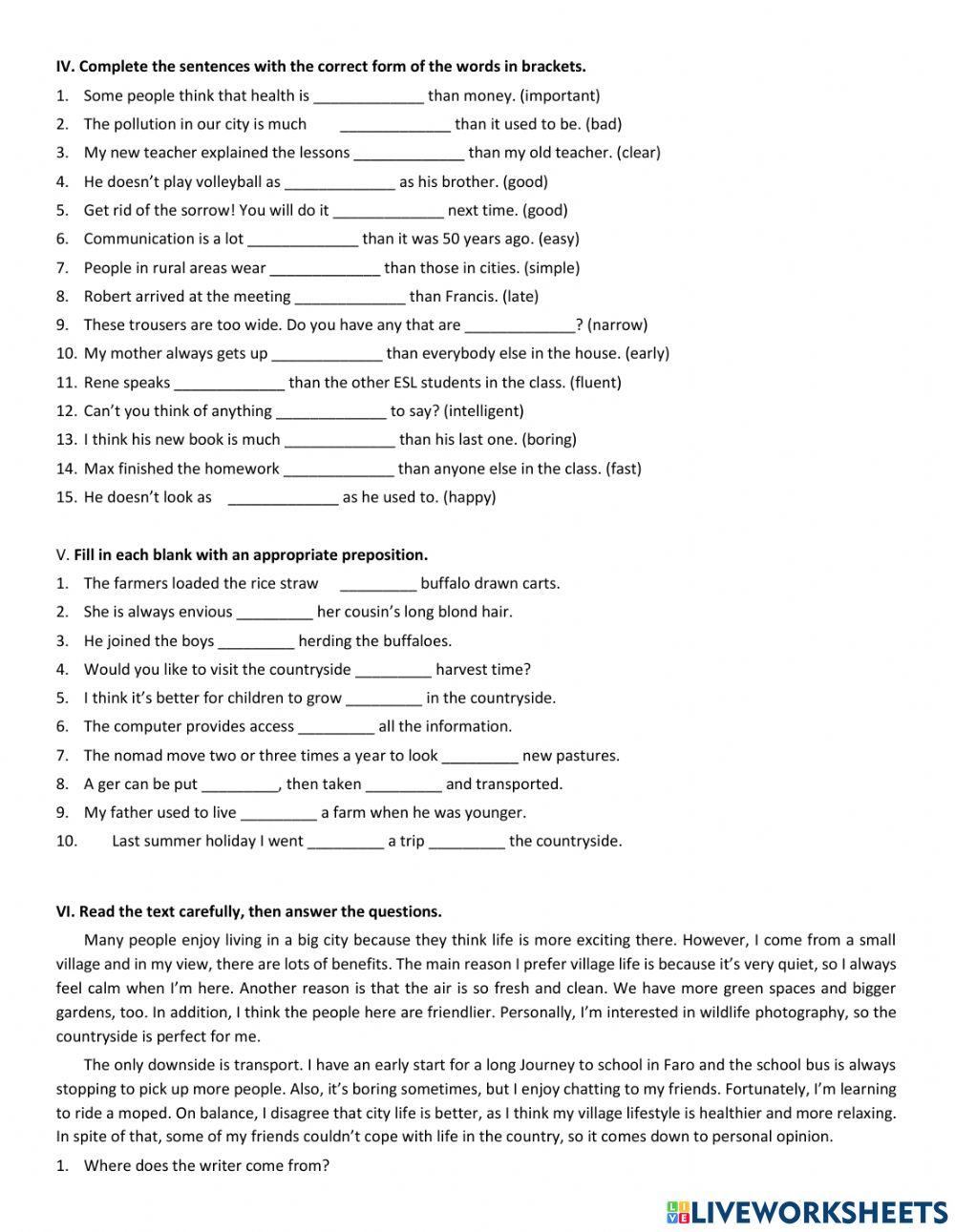 G8 Unit 2 practice A worksheet | Live Worksheets