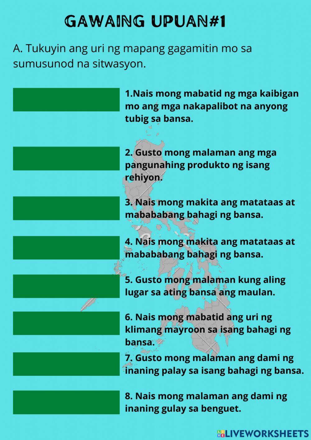 1485868 | Mapa | Analiza Macato | LiveWorksheets