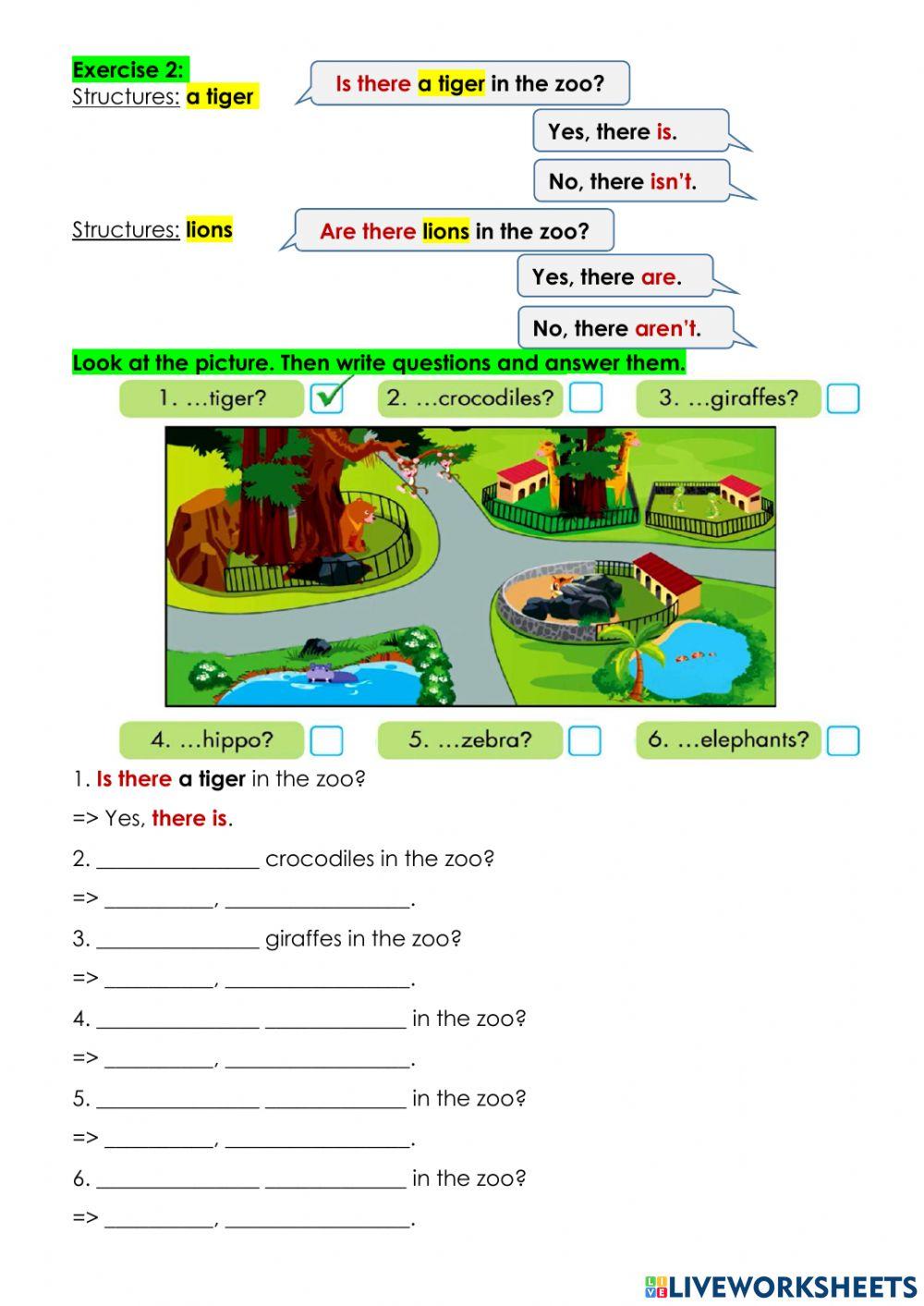 Unit 2 - Animals worksheet | Live Worksheets
