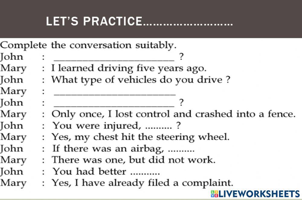 Dialogues Activity For 4 Live Worksheets