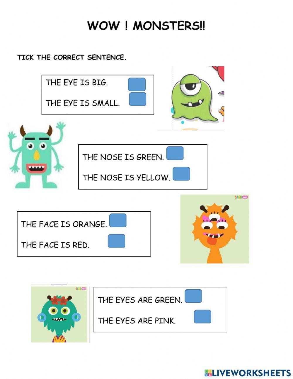 1486202 | Wow! monsters! | daimerlos | LiveWorksheets