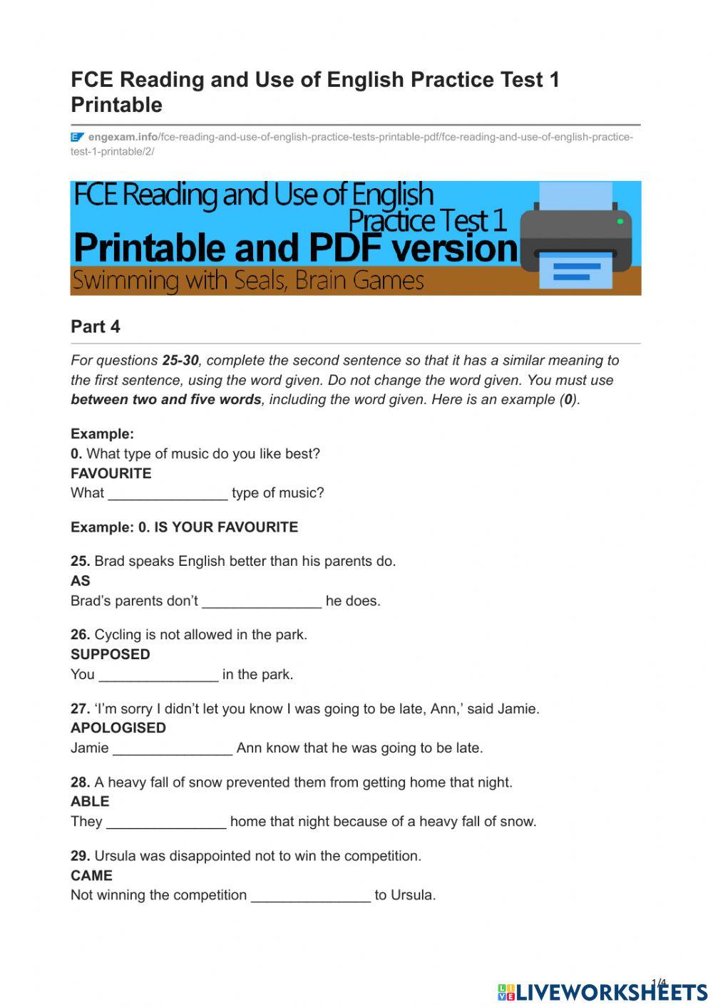 1486500 | FCE Reading and UOE 1 | phamthaobmt86