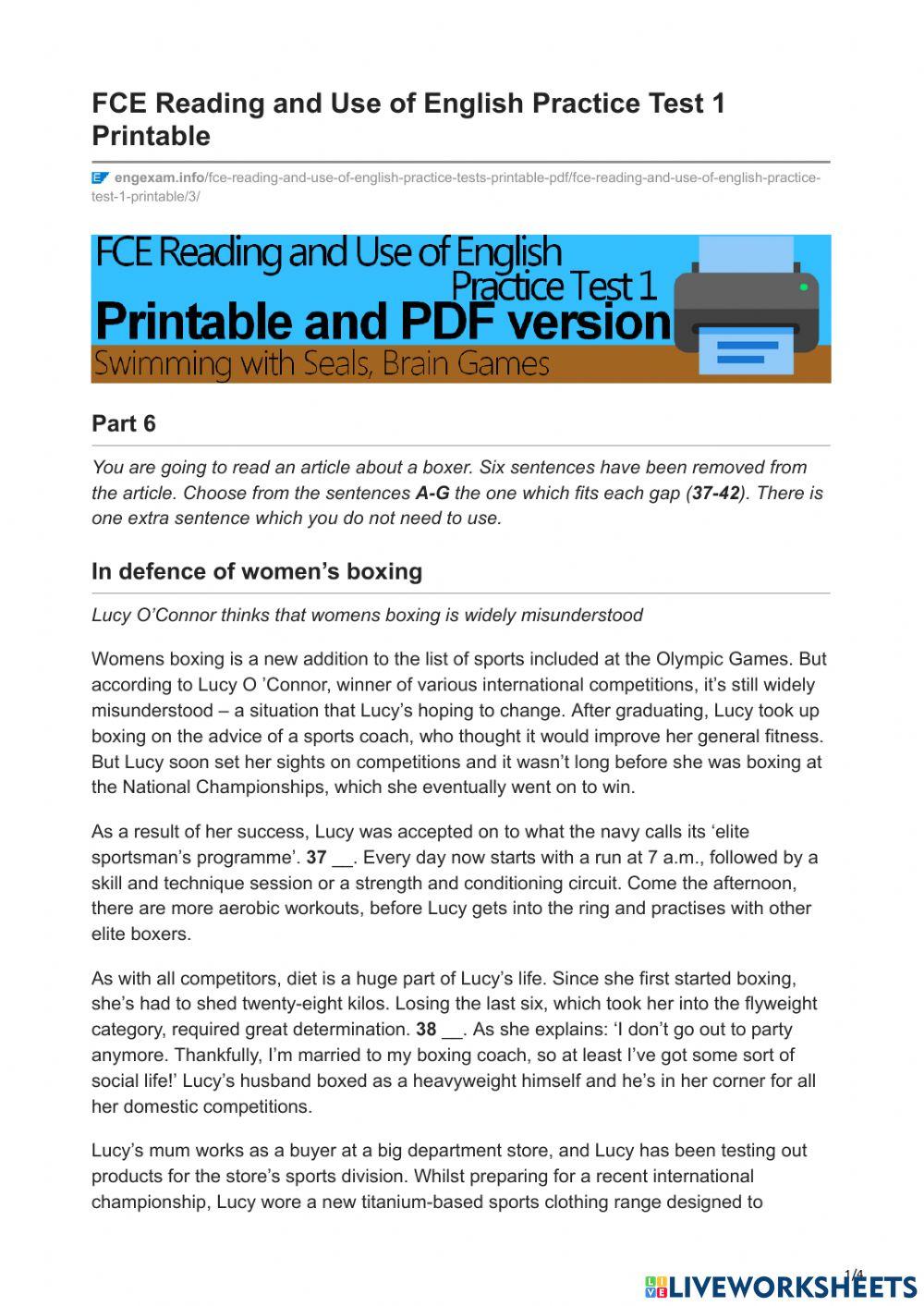 1486500 | FCE Reading and UOE 1 | phamthaobmt86